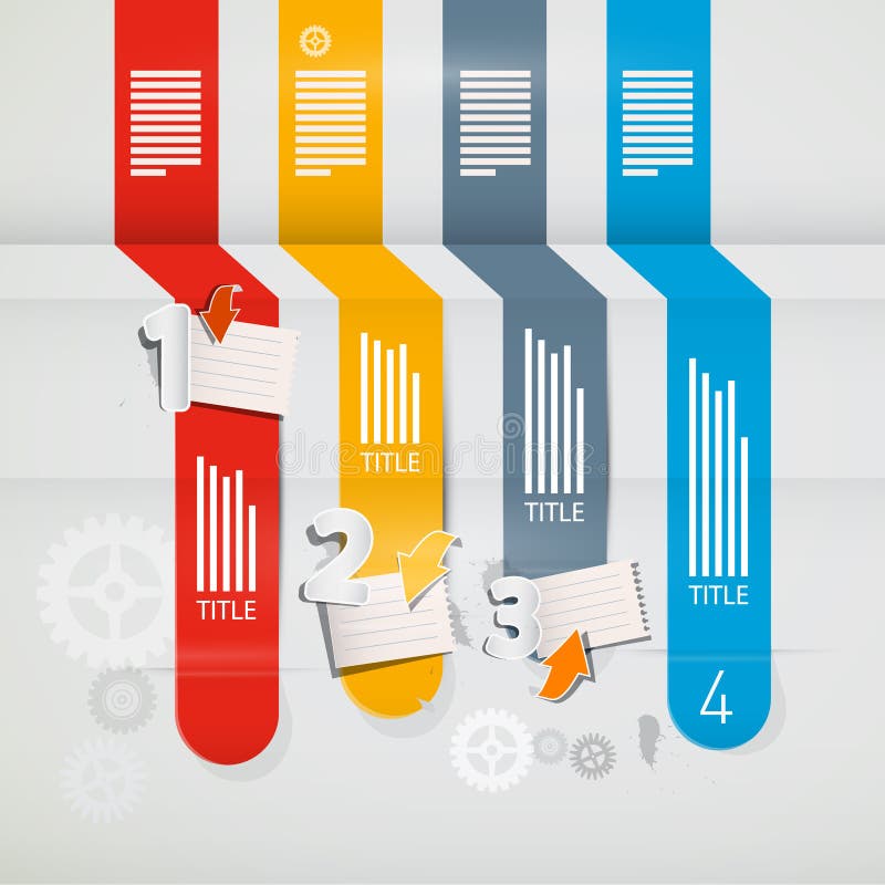 Retro- Plan Mit Drei Horizontalen Wahlen EPS10 Vektor Abbildung ...