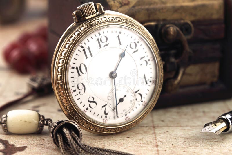 Retro Pocket watch stock image. Image of life, lorgnette - 20874835