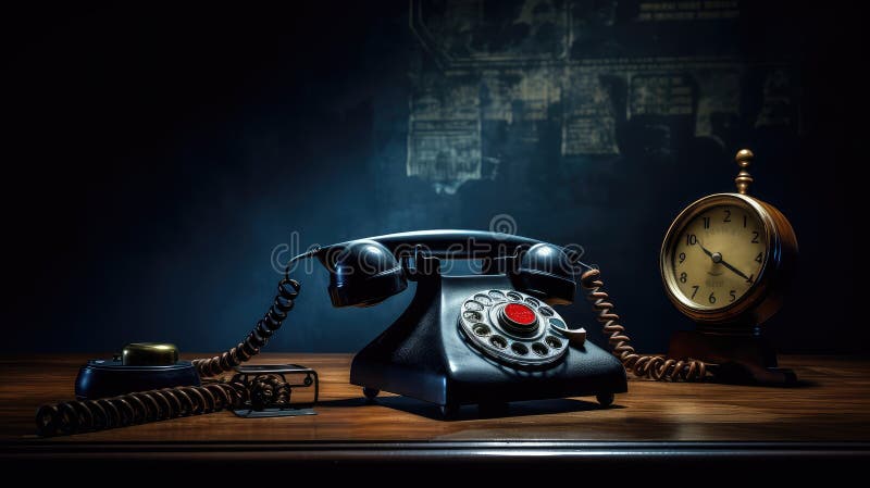 Retro podcast background stock illustration. Illustration of desk ...