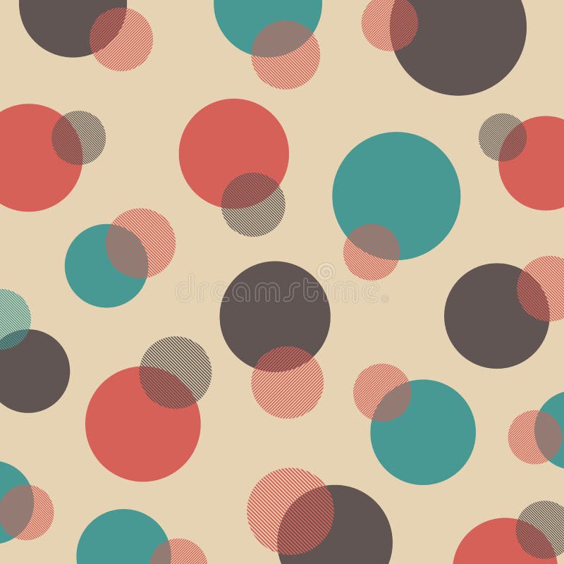 Retro polka dot pattern stock vector. Illustration of fabric - 72102930