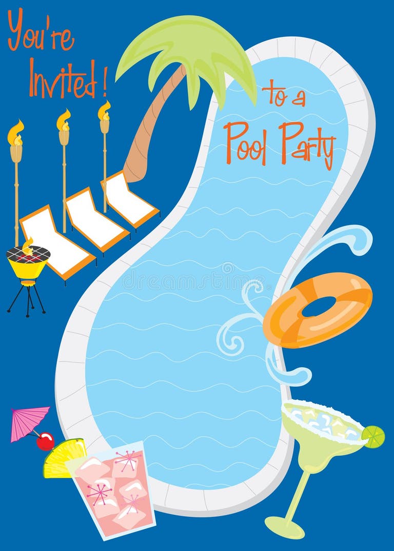 Invitation Pool Party Stock Illustrations – 3,143 Invitation Pool Party ...