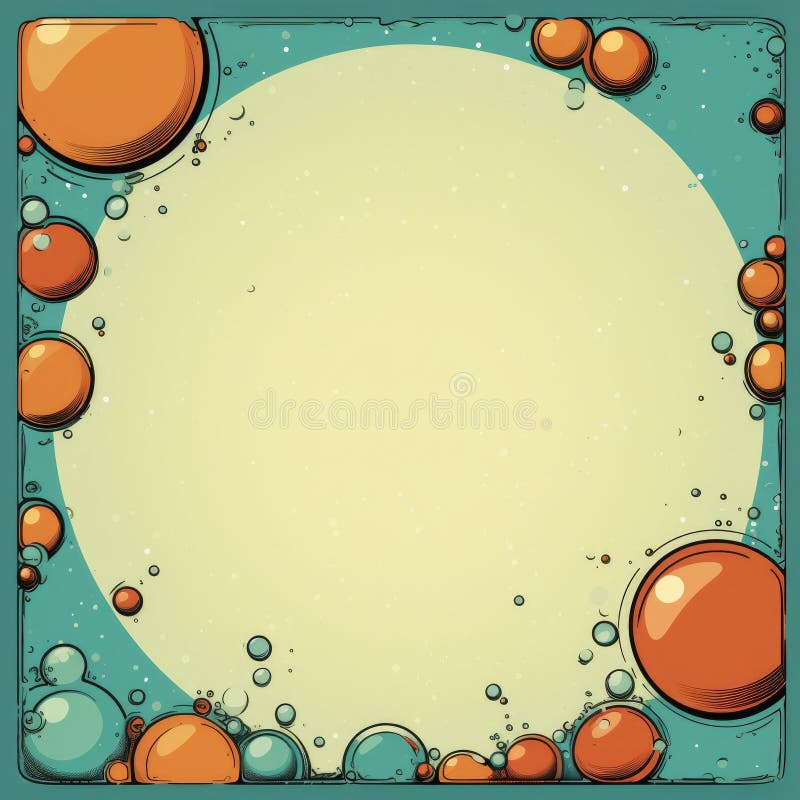 Retro Pop Art Comic Illustration with Red and Blue Bubbles Stock ...