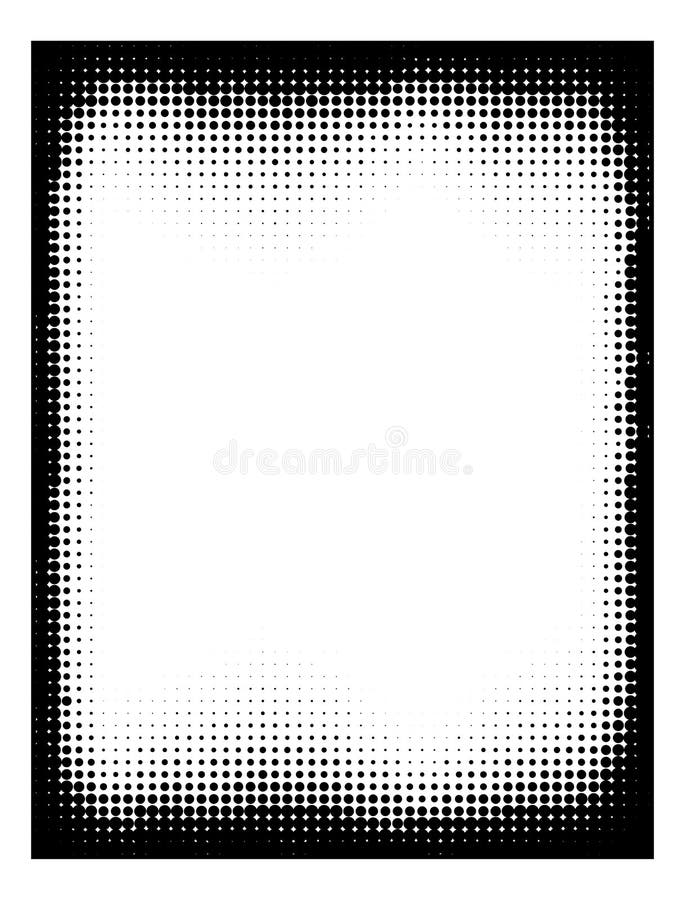 Retro Pop Art Half Tone Border Background Frame Stock Vector ...