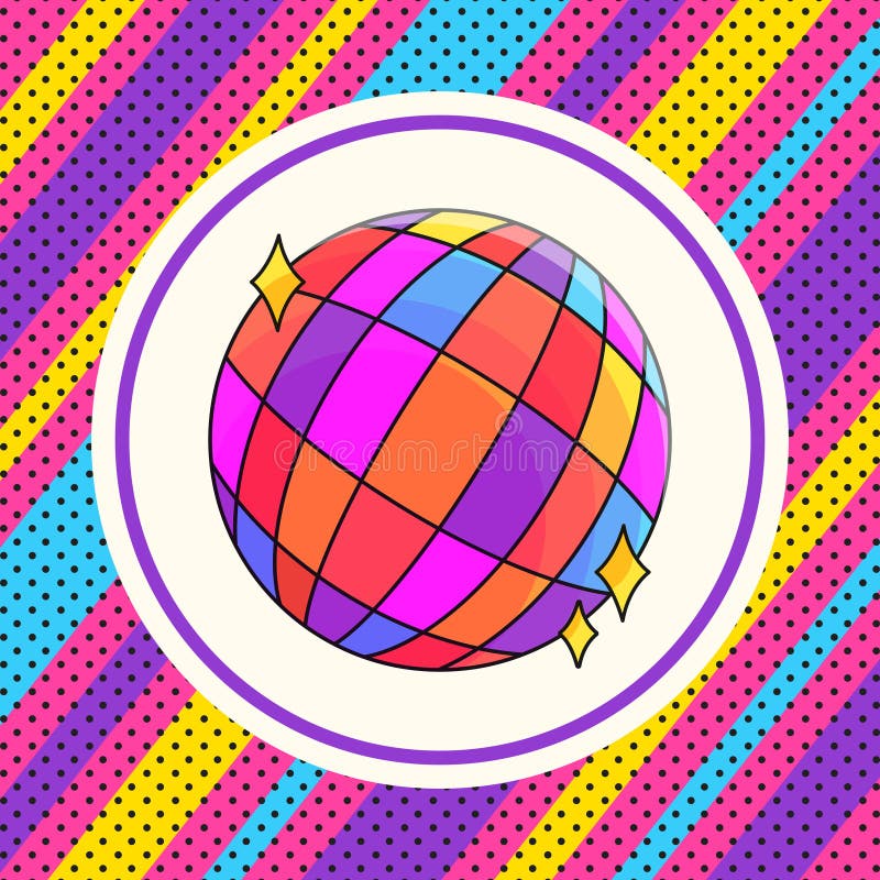 Disco Ball Art Stock Illustrations – 8,373 Disco Ball Art Stock ...