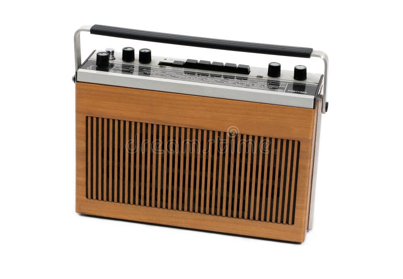 Retro Transistor Radio of 60s and 70s Design Stock Photo - Image of ...