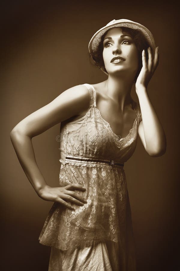 Retro portrait stock photo. Image of girl, girls, young - 23301106