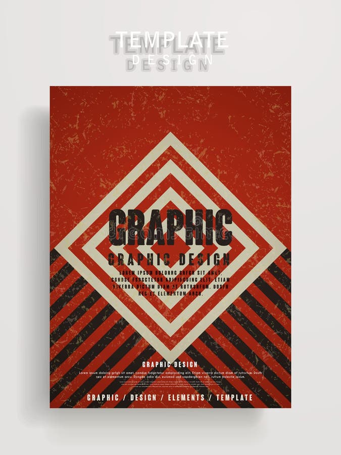 Retro Document Style One Page Website Design Stock Vector ...