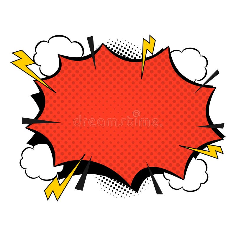 Retro Pow Comic Effect stock vector. Illustration of vector - 333167562