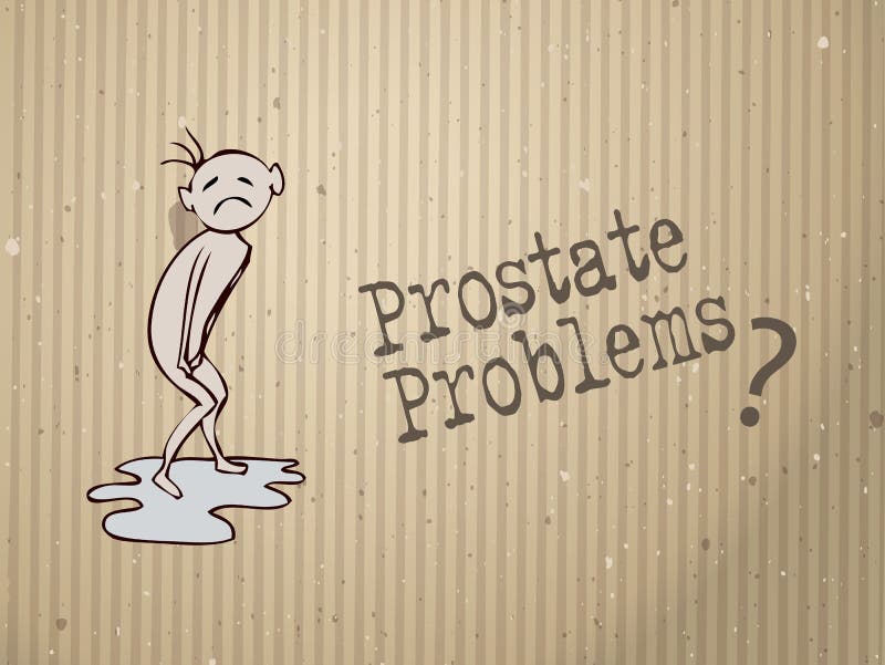 Retro Prostaatprobleem Kaart Vector Illustratie - Illustration of ...