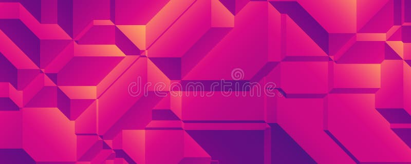 Retro Purple Gradient Abstract Geometric Stock Illustration ...