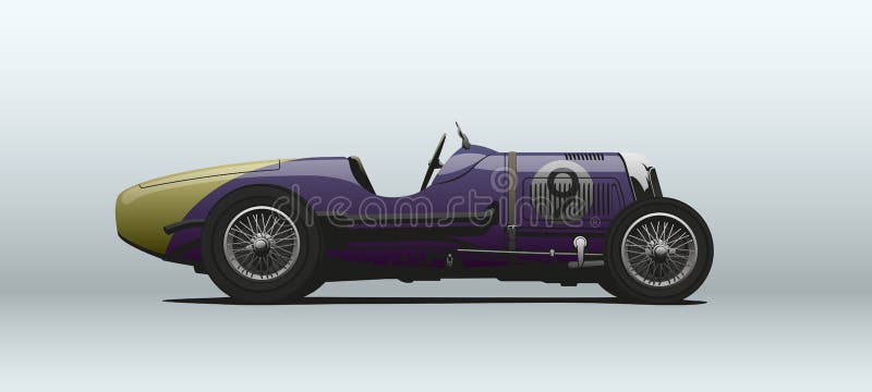 Retro sport car, vector. stock vector. Illustration of realistic ...