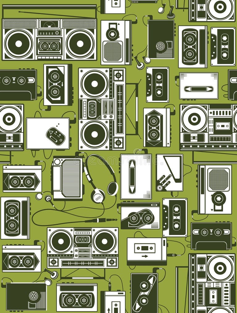 Retro Radio Pattern Stock Illustrations – 4,667 Retro Radio Pattern ...