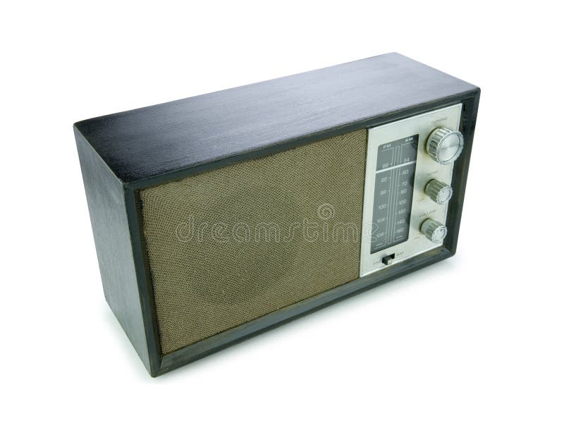 Retro Radio (Clip path) stock image. Image of classic - 22251255