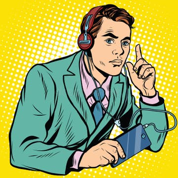 Radio Operator Stock Illustrations – 3,487 Radio Operator Stock ...