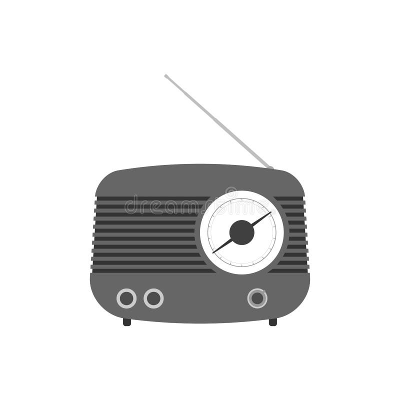 Retro radio stock vector. Illustration of shortwave, communication ...