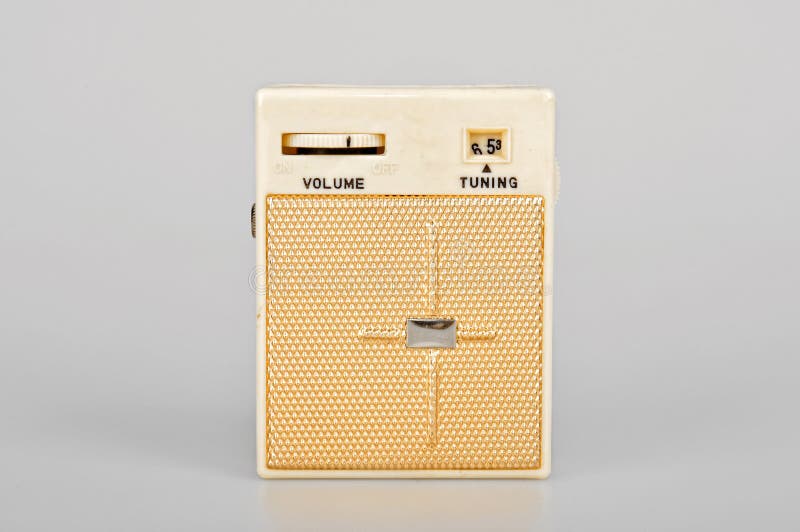 Retro radio stock image. Image of plastic, music, metal - 47046741