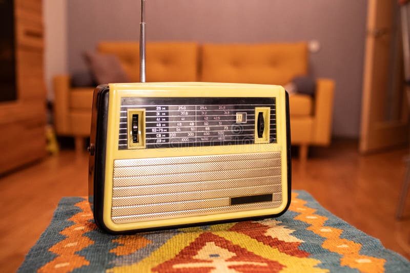 Retro radio vintage stock photo. Image of sound, award - 340704520