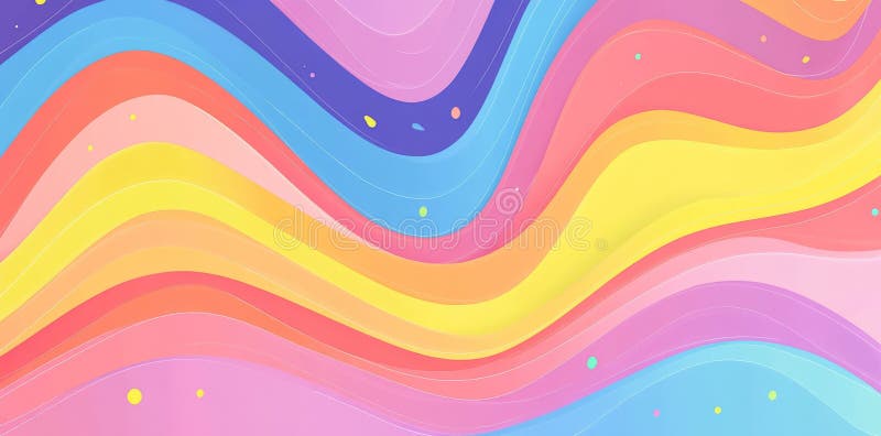 A Retro Rainbow with a Dripping Effect Set Against an Isolated ...