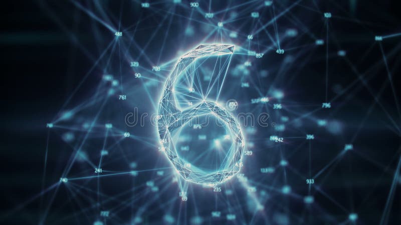 Retro Random Digits Plexus Countdown - Abstract Motion 4k Stock Video - Video of communication ...