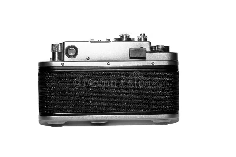 Retro Rangefinder Film Camera Back Side View Stock Image - Image of ...