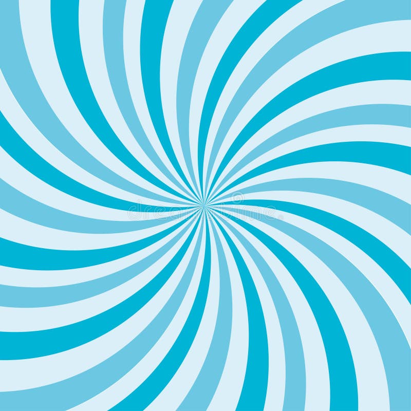 Retro Ray Background Blue Color. Vector Illustration Stock Illustration ...