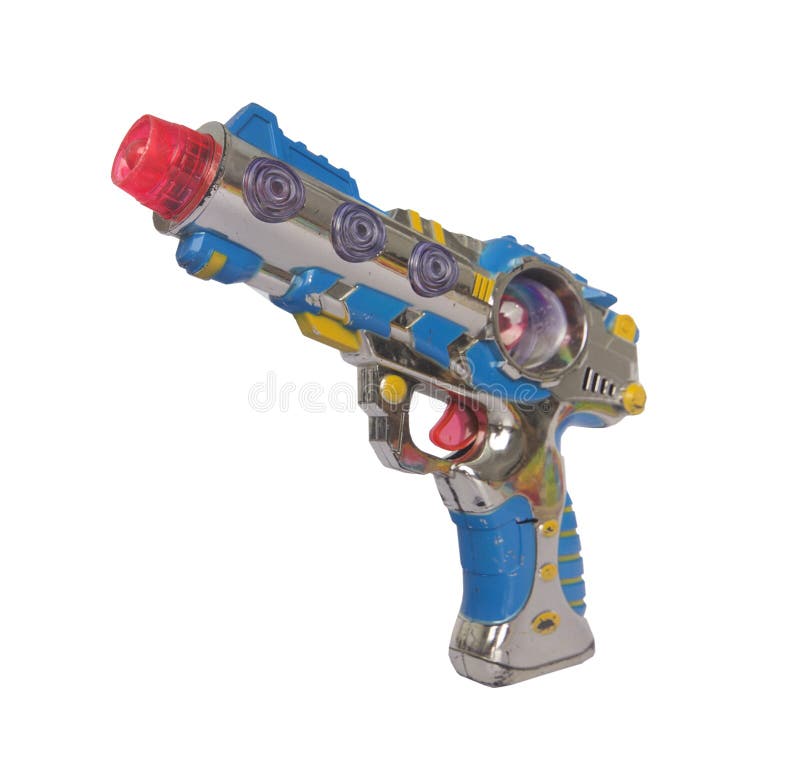 Retro ray gun on white stock photo. Image of energy - 130754820