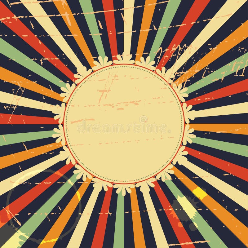 Retro rays background stock vector. Illustration of fashioned - 45756373
