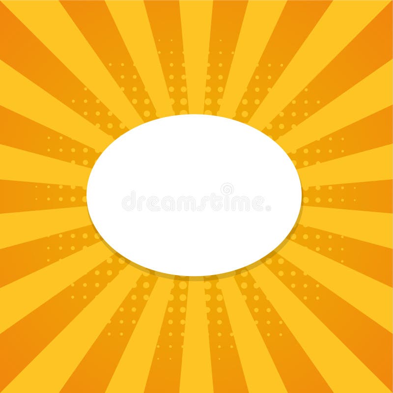 Retro Rays Comic Color Background Gradient Halftone Pop Art Style ...
