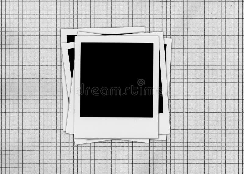 Retro Realistic Blank Instant Photo on Paper Background. Stock Photo ... Retro Realistic Blank Instant Photo on Paper Background. Stock Photo ...