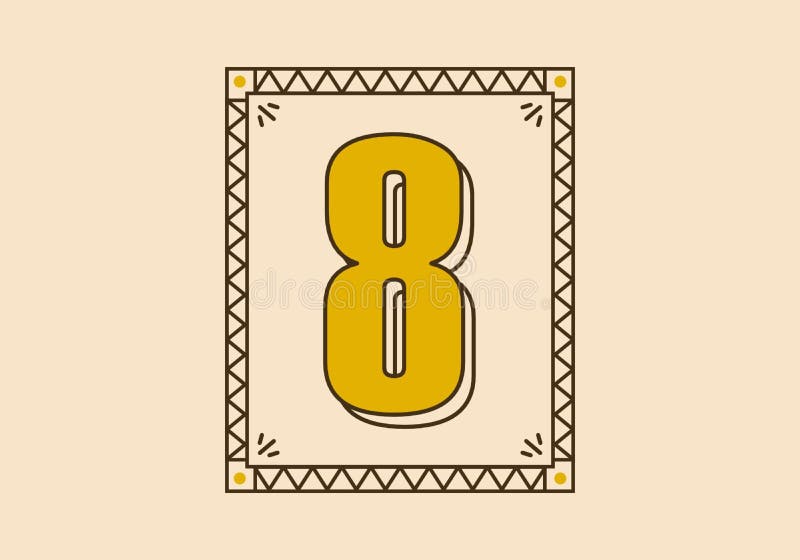 Vintage Rectangle Frame with Number 50 on it Stock Vector ...