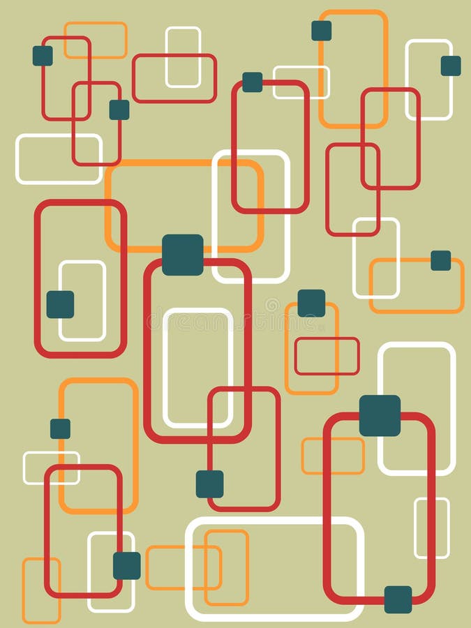 Retro rectangles stock vector. Illustration of abstract - 3080641