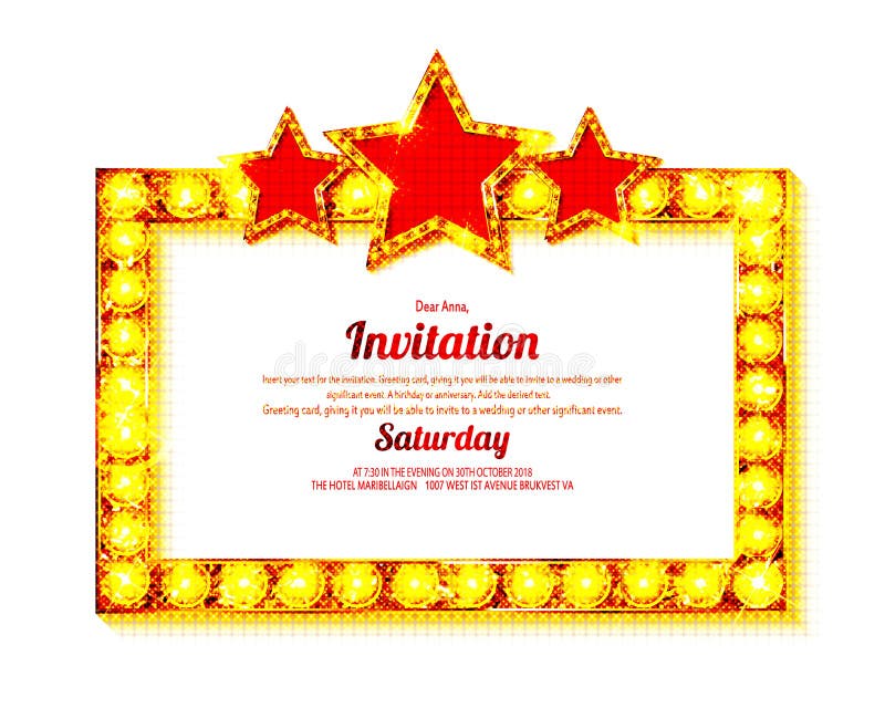 Rectangular Marquee Stock Illustrations – 216 Rectangular Marquee Stock ...