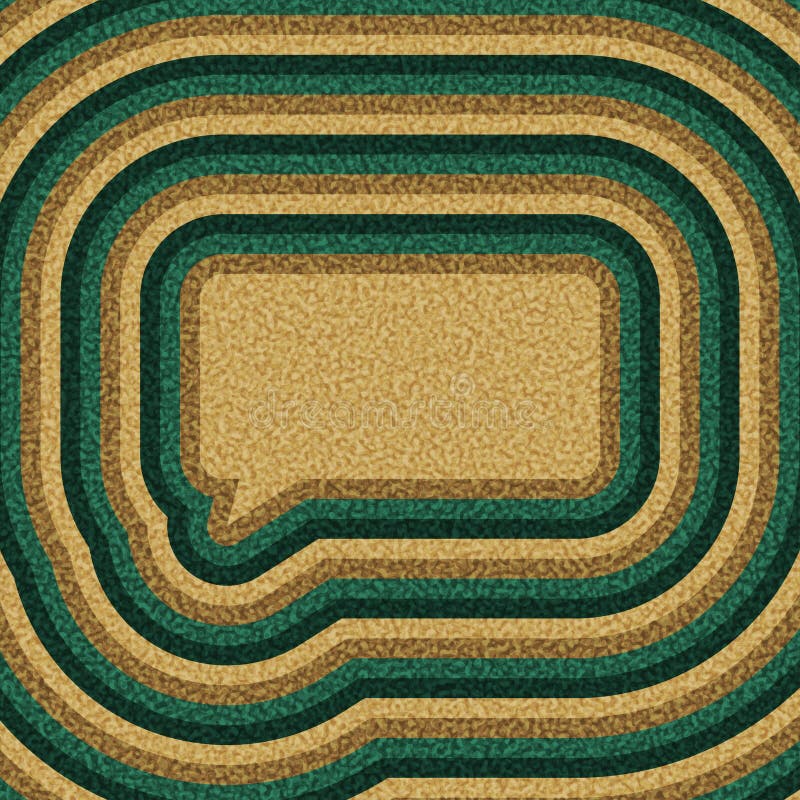 Retro Rectangular Chat Bubble Design Stock Illustration - Illustration ...