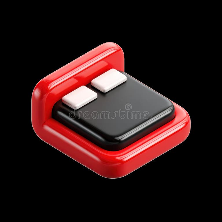 Retro Red Game Controller Designed for Nostalgic Gaming Experiences and ...