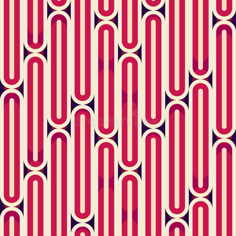 Retro Red Stripes Seamless Texture Stock Vector - Illustration of ...