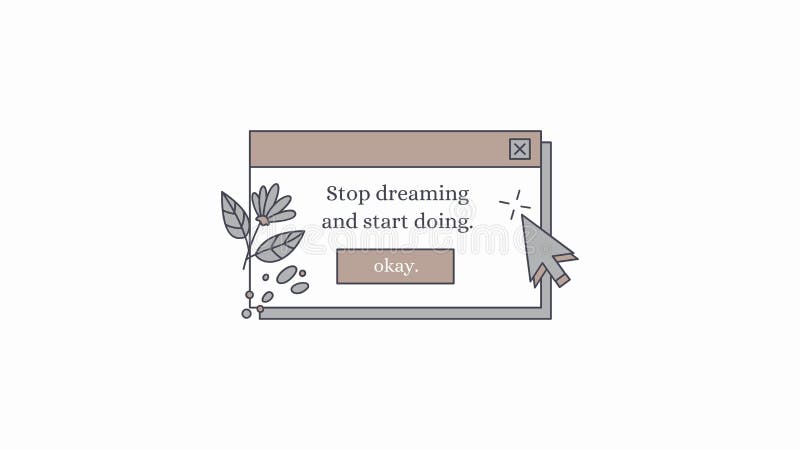 Retro Reminder Pop up Message box Quote desktop Wallpaper