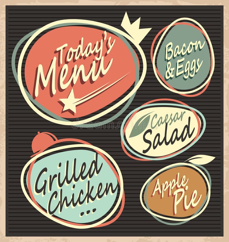 Background Menu Retro Stock Illustrations – 158,860 Background Menu ...