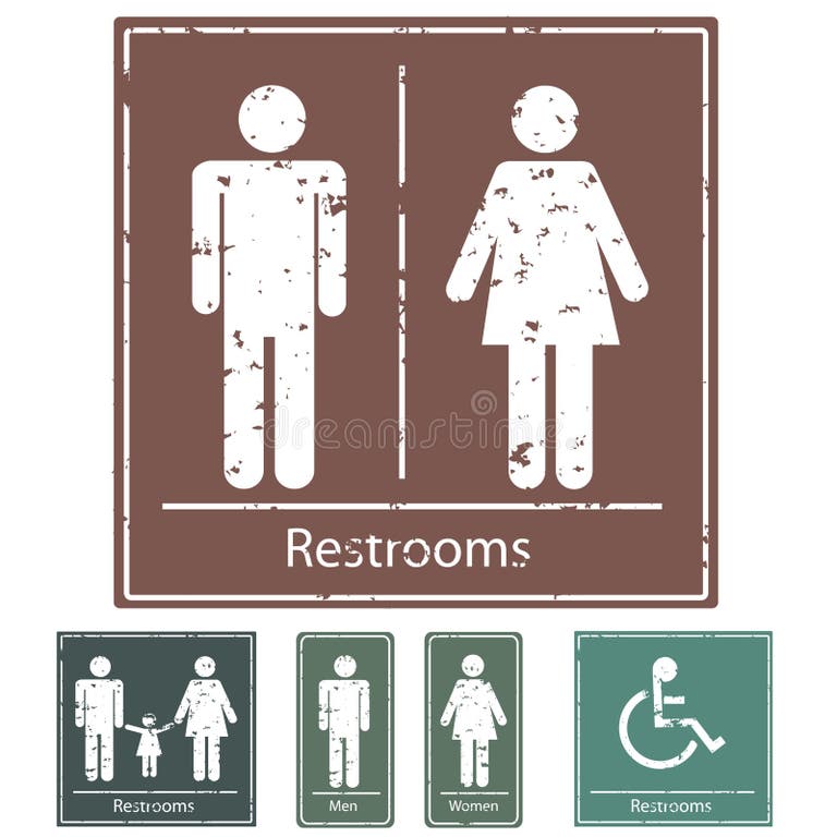Restroom Signs Stock Illustrations – 3,028 Restroom Signs Stock ...