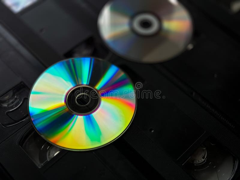 Retro Revival: Dvds and Vhs Tapes Highlight the Evolution of Media ...