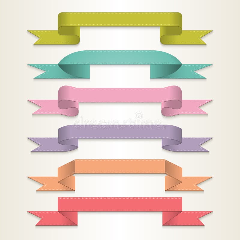 Ribbon banners stock vector. Illustration of advertisement - 36751566