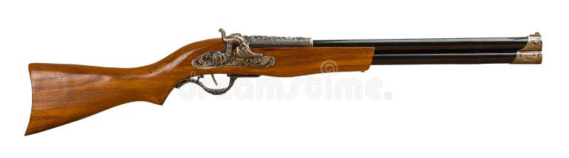 Retro Rifle Isolated On The White Background Stock Image - Image of ...