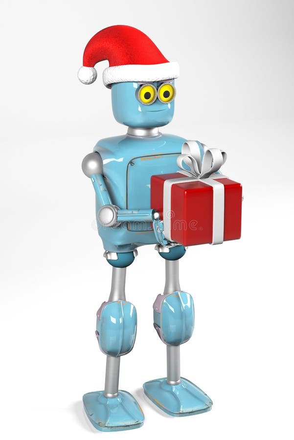 Retro Robot with a Rocket,render, 3d Stock Illustration - Illustration ...