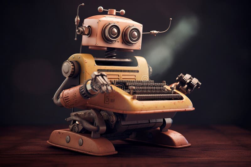Typewriter Robot Stock Illustrations – 92 Typewriter Robot Stock ...