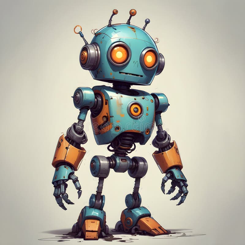 Retro Robots: a Blend of Vintage Technology and Futuristic AI- AI ...