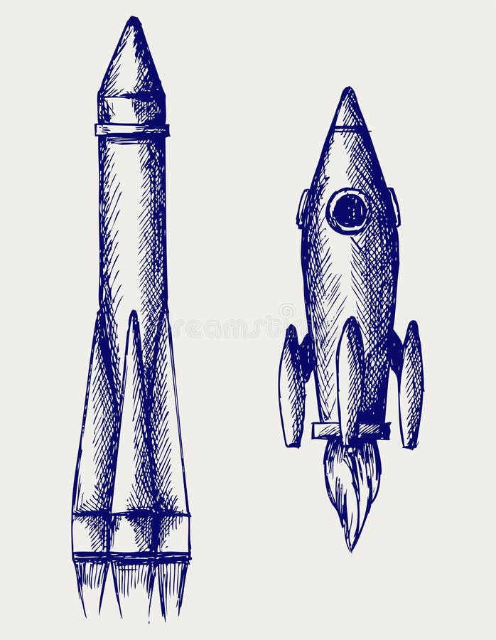 Retro rocket stock vector. Illustration of astronaut - 31877751