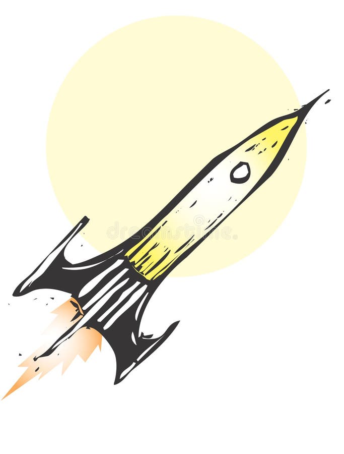 Retro rocket stock vector. Illustration of astronaut - 31877751