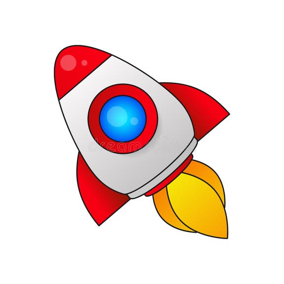 Retro Rocket Icon for Your Desktop and Design Vector Stock Vector ...