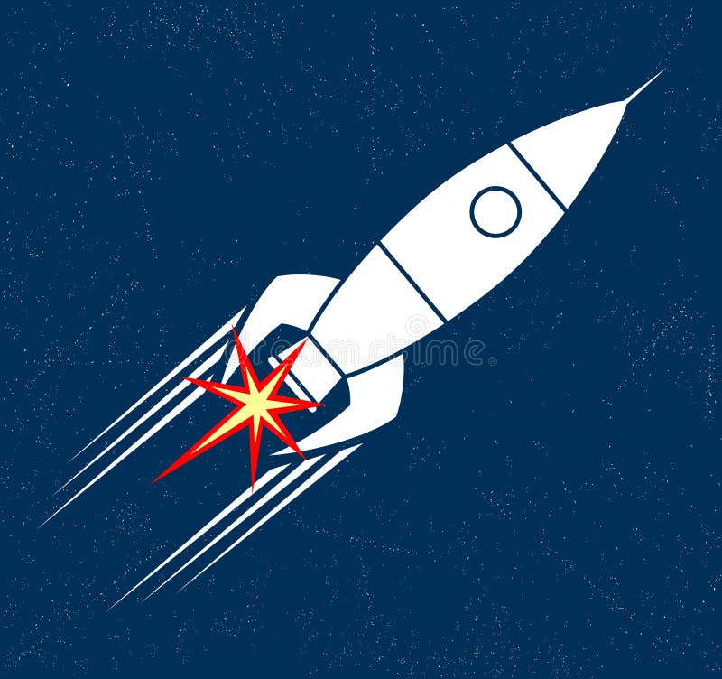 Retro rocket stock vector. Illustration of astronaut - 33339313