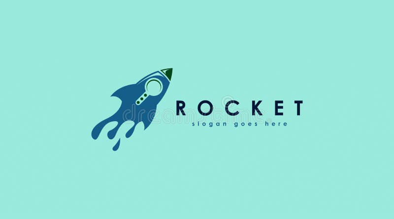 Retro Rocket Logo Design Concept Vector Stock Vector - Illustration of ...