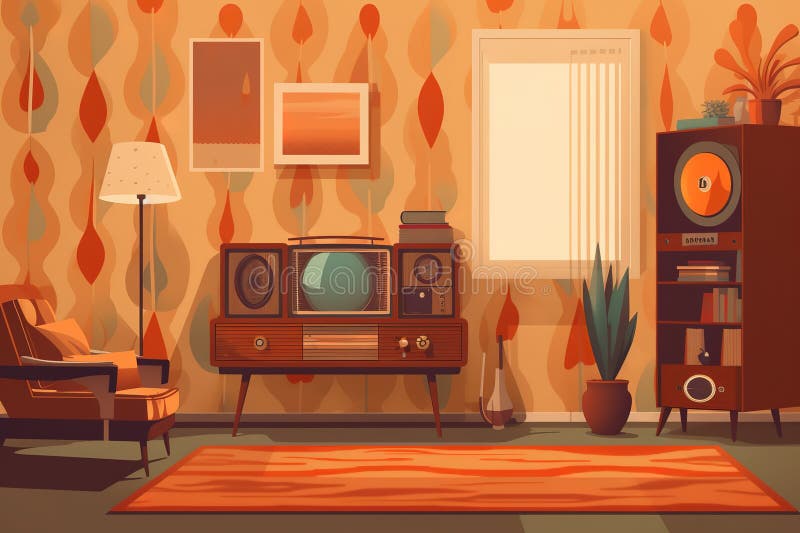 Retro Room: Create a Set of Images that Showcase a Funky, Retro ...